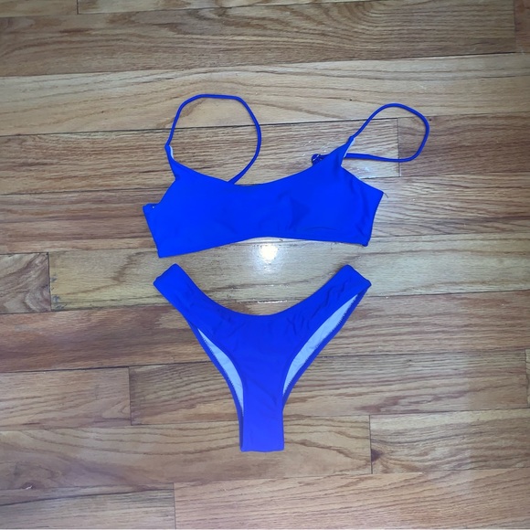 Swim | Blue Thong Bikini | Poshmark
